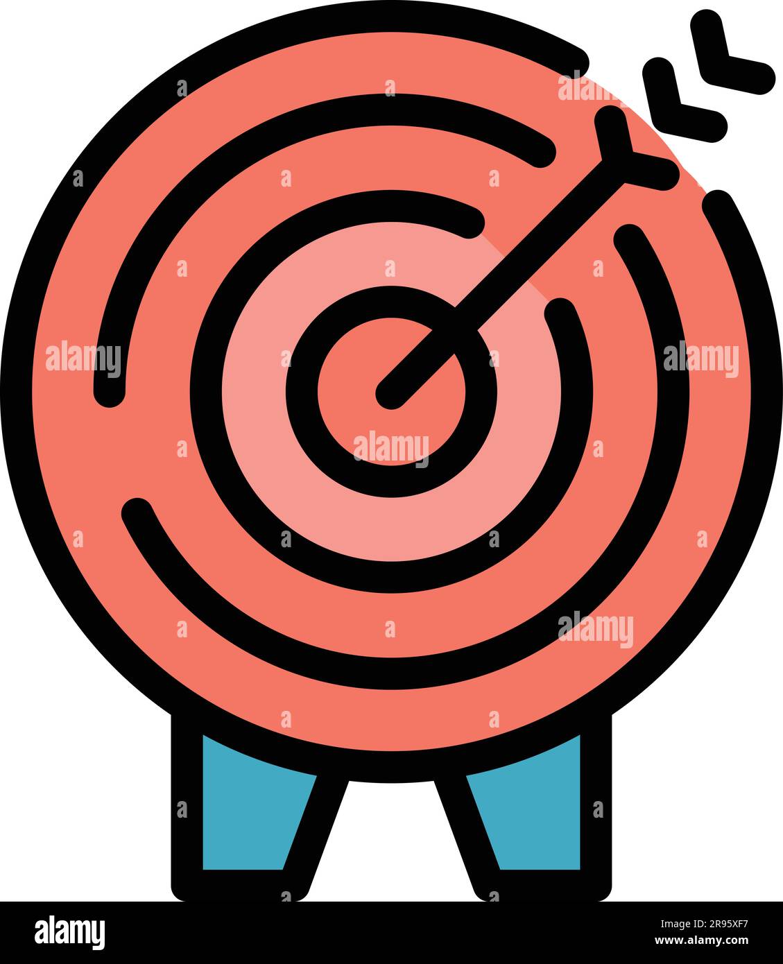 Success target icon. Outline Success target vector icon for web design ...