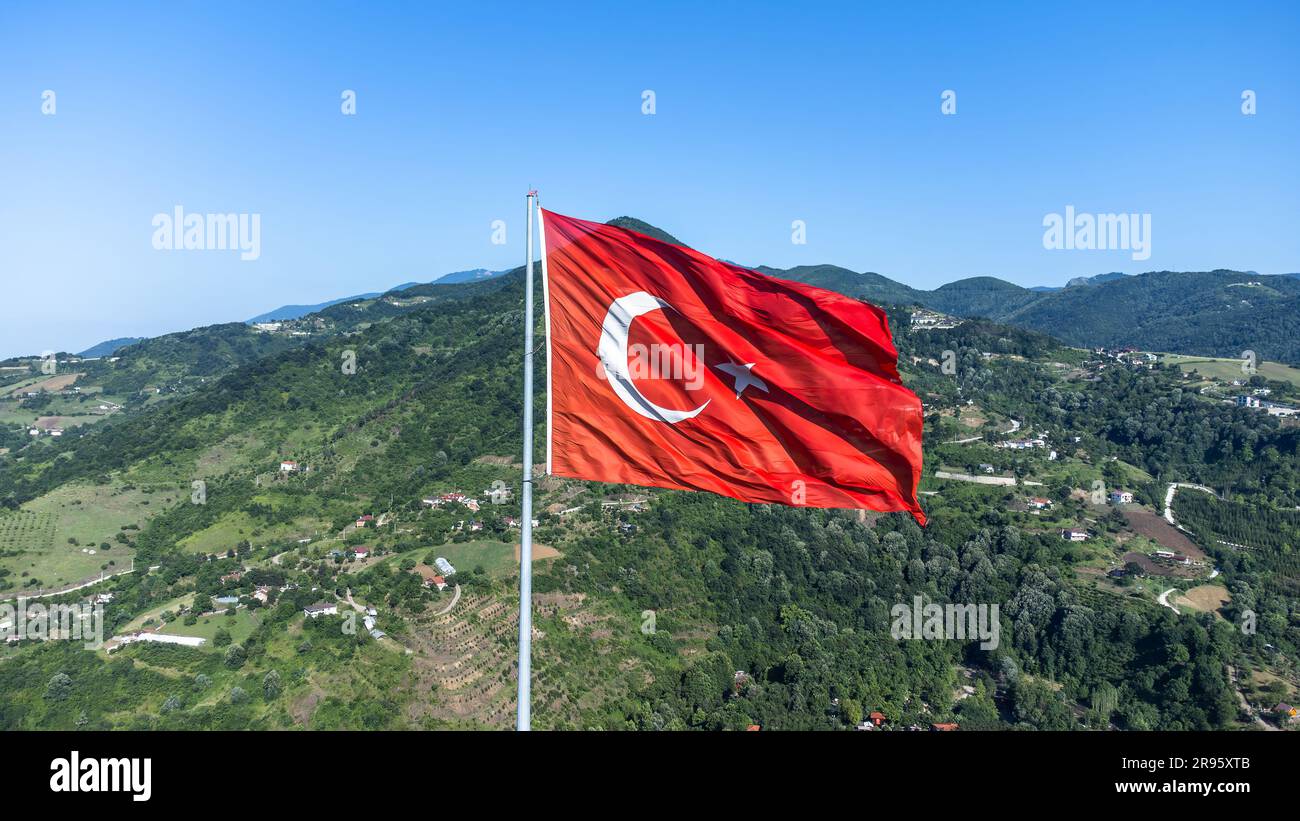 Turkish flag. Turkish national holiday. 15 Temmuz demokrasi ve milli ...