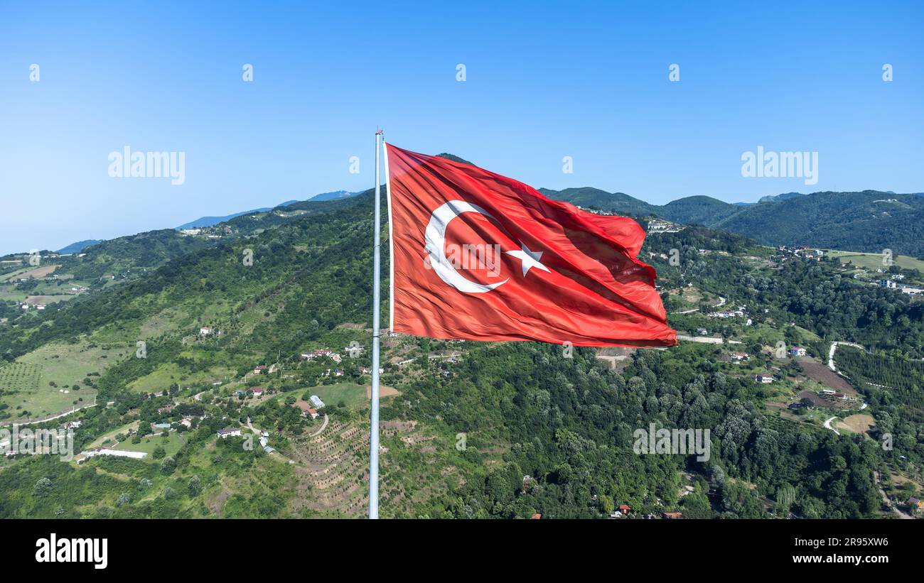 Turkish flag. Turkish national holiday. 15 Temmuz demokrasi ve milli ...