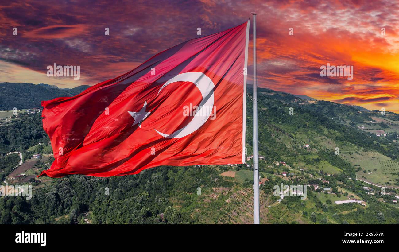 Turkish flag. Turkish national holiday. 15 Temmuz demokrasi ve milli ...