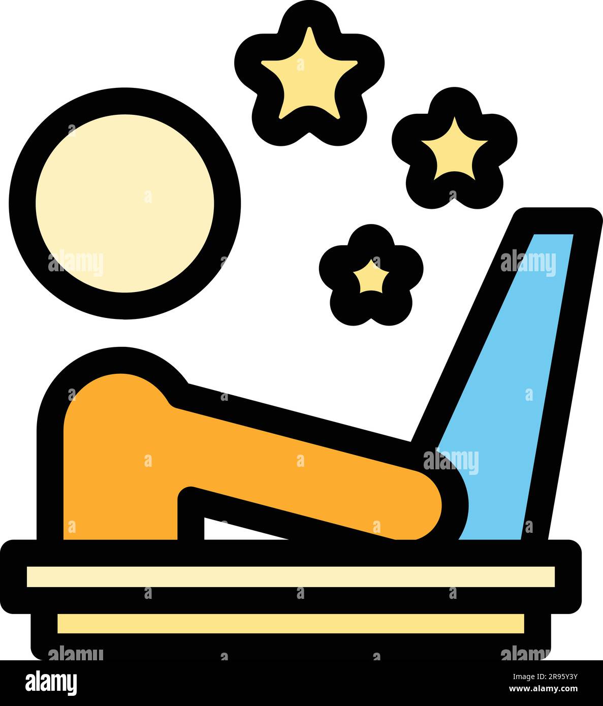 Colleague working icon. Outline Colleague working vector icon for web ...
