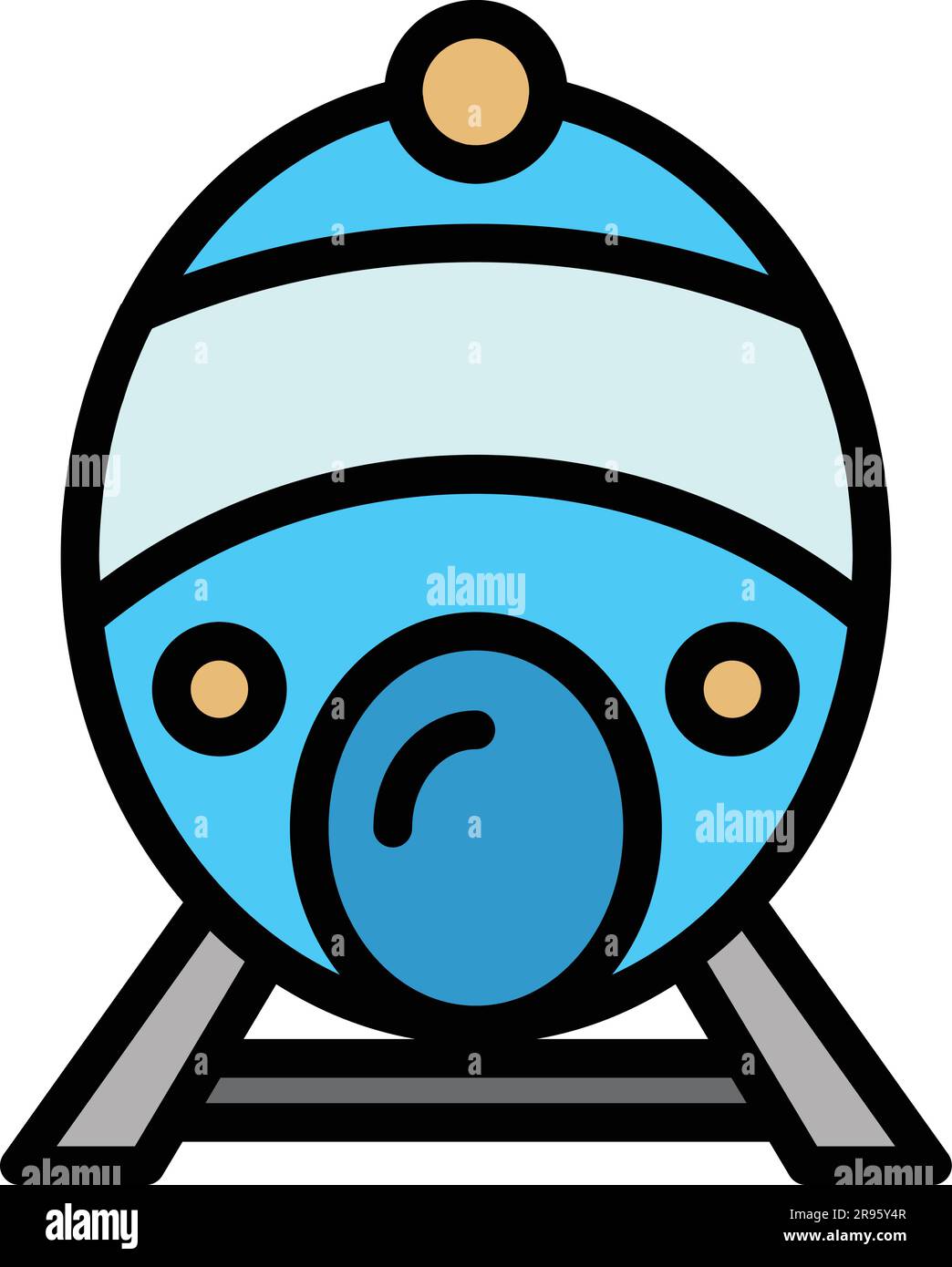 Express fast train icon. Outline Express fast train vector icon for web ...