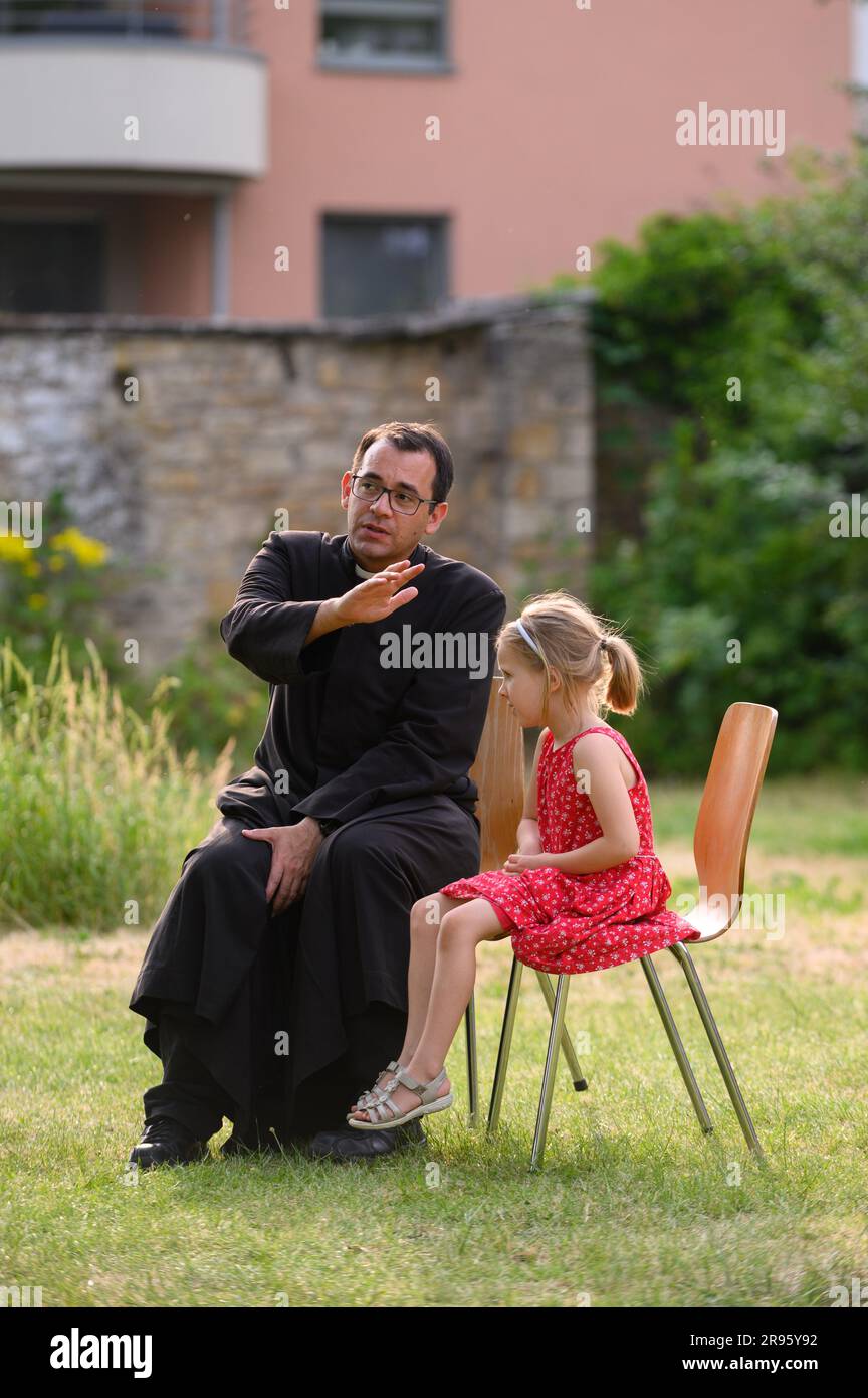 Catholic priest confession hi-res stock photography and images - Alamy