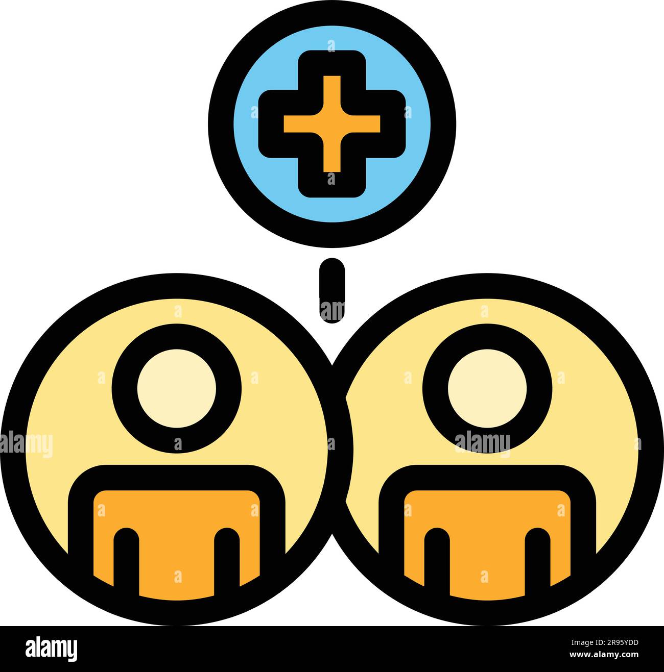 Colleague group icon. Outline Colleague group vector icon for web ...