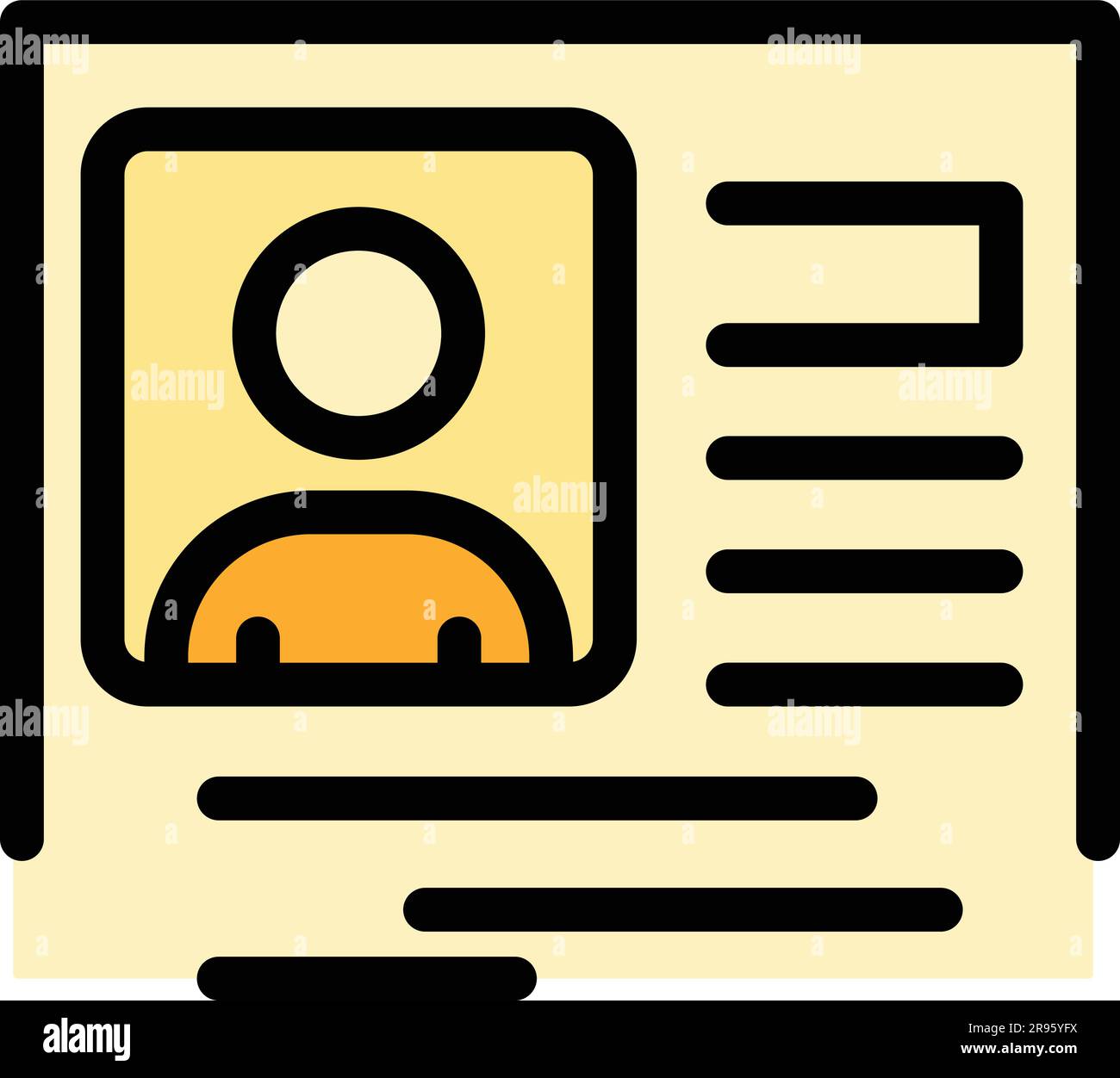 Colleague document icon. Outline Colleague document vector icon for web ...