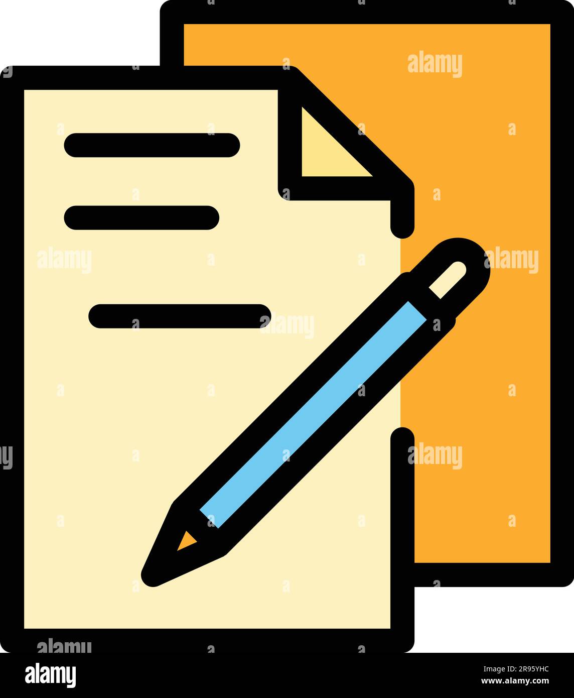 Colleague papers icon. Outline Colleague papers vector icon for web ...