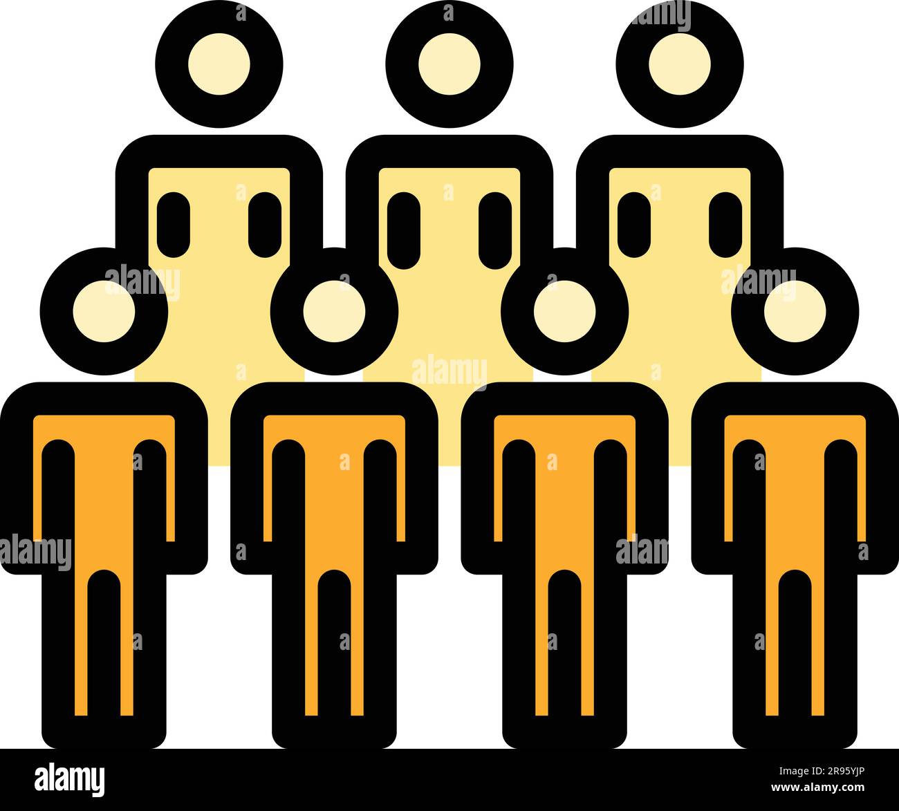 Colleague friends group icon. Outline Colleague friends group vector ...