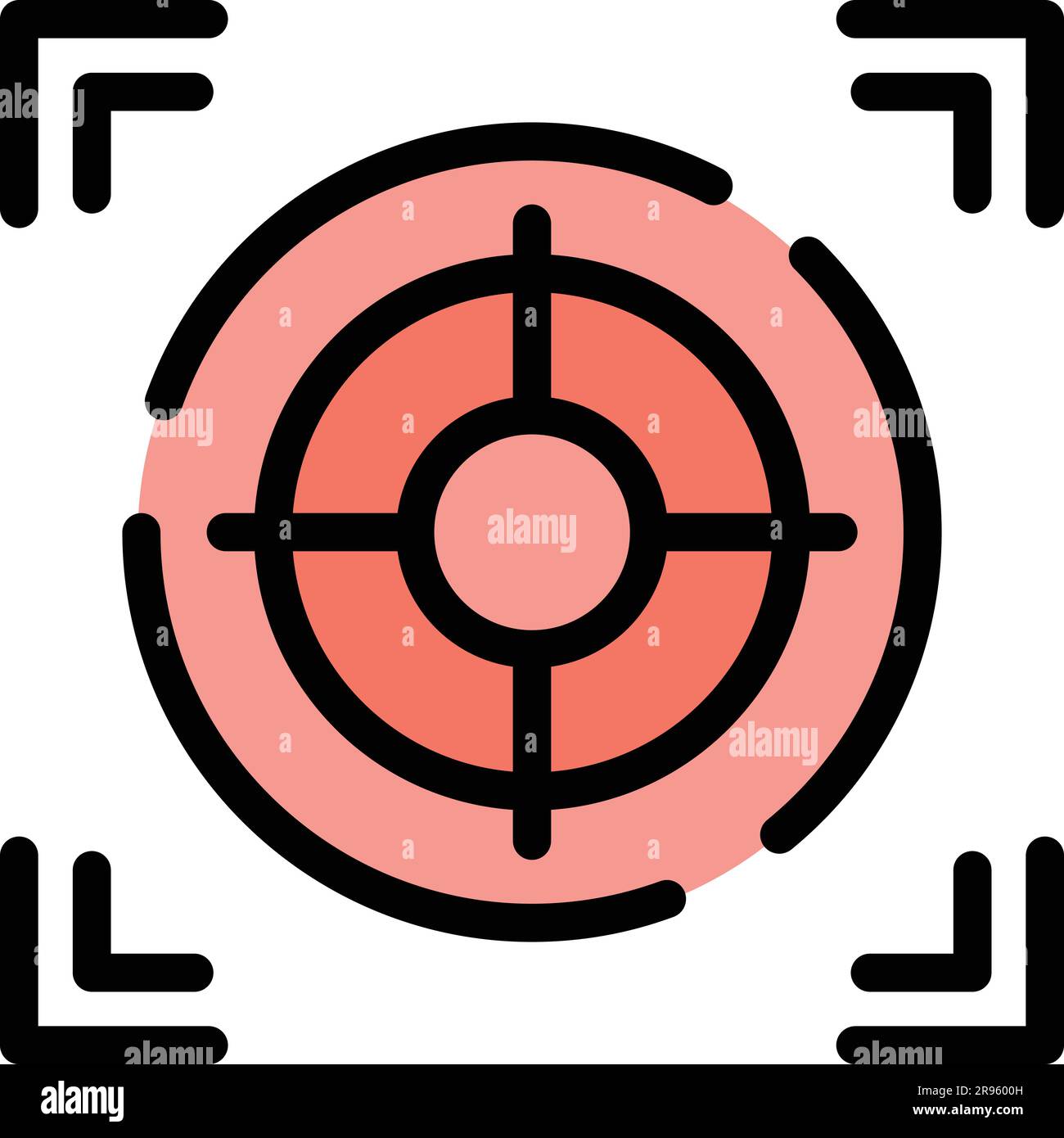 Relationship target icon. Outline Relationship target vector icon for ...