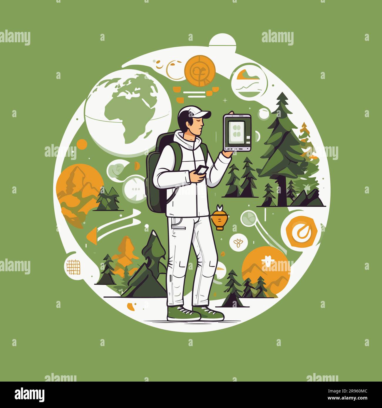Geocache Stock Vector Images - Alamy