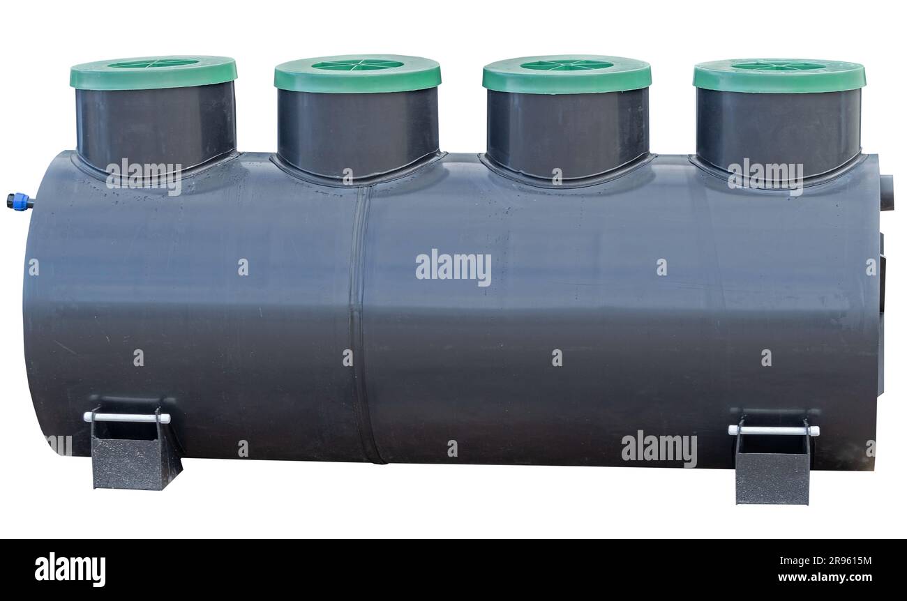 Waste Septic water tank ready for installation on white background ...