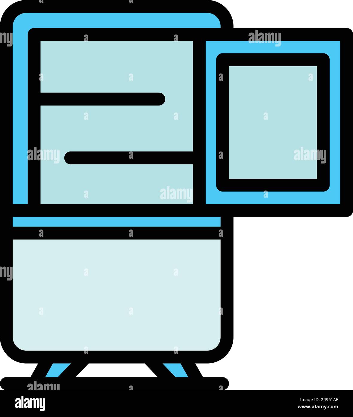 Fridge repair icon. Outline Fridge repair vector icon for web design ...