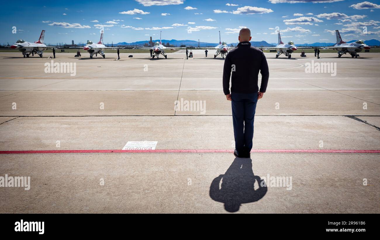 The US Air Force Thunder Birds perform at the 2023 Thunder and ...