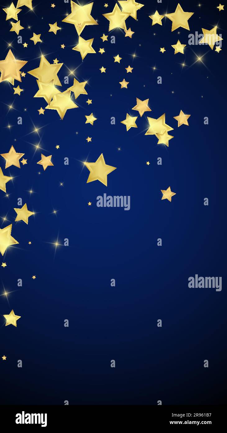 Magic stars vector overlay. Gold stars scattered around randomly ...