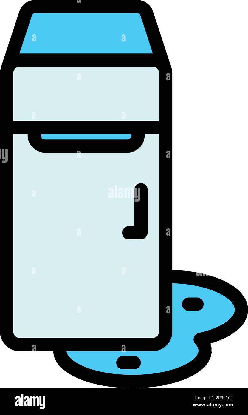 Melting refrigerator icon. Outline Melting refrigerator vector icon for ... Melting refrigerator icon. Outline Melting refrigerator vector icon for ...