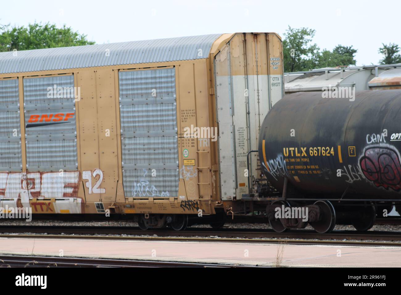 North America Rail Carriers, Mexico, US and Canada in Dallas Stock ...