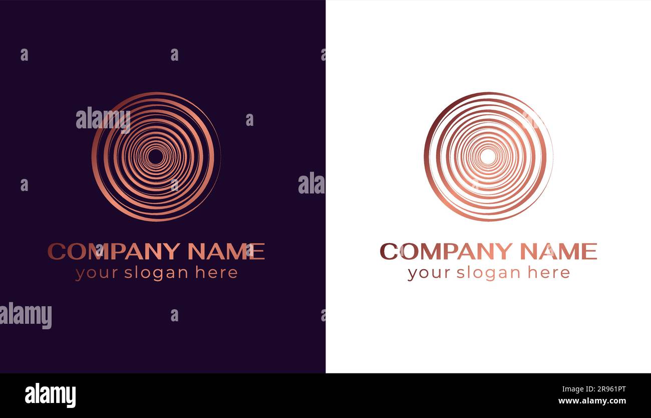 Circle and rings logo. Abstract universal logo for business.Swirling ...