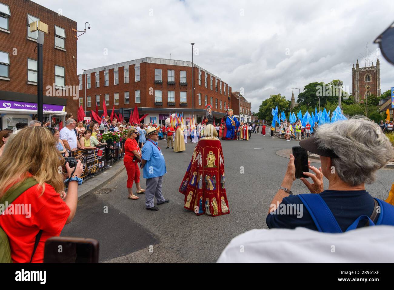 St Albans, UK, 24th June 2023, Alban Pilgrimage, a magnificent ...