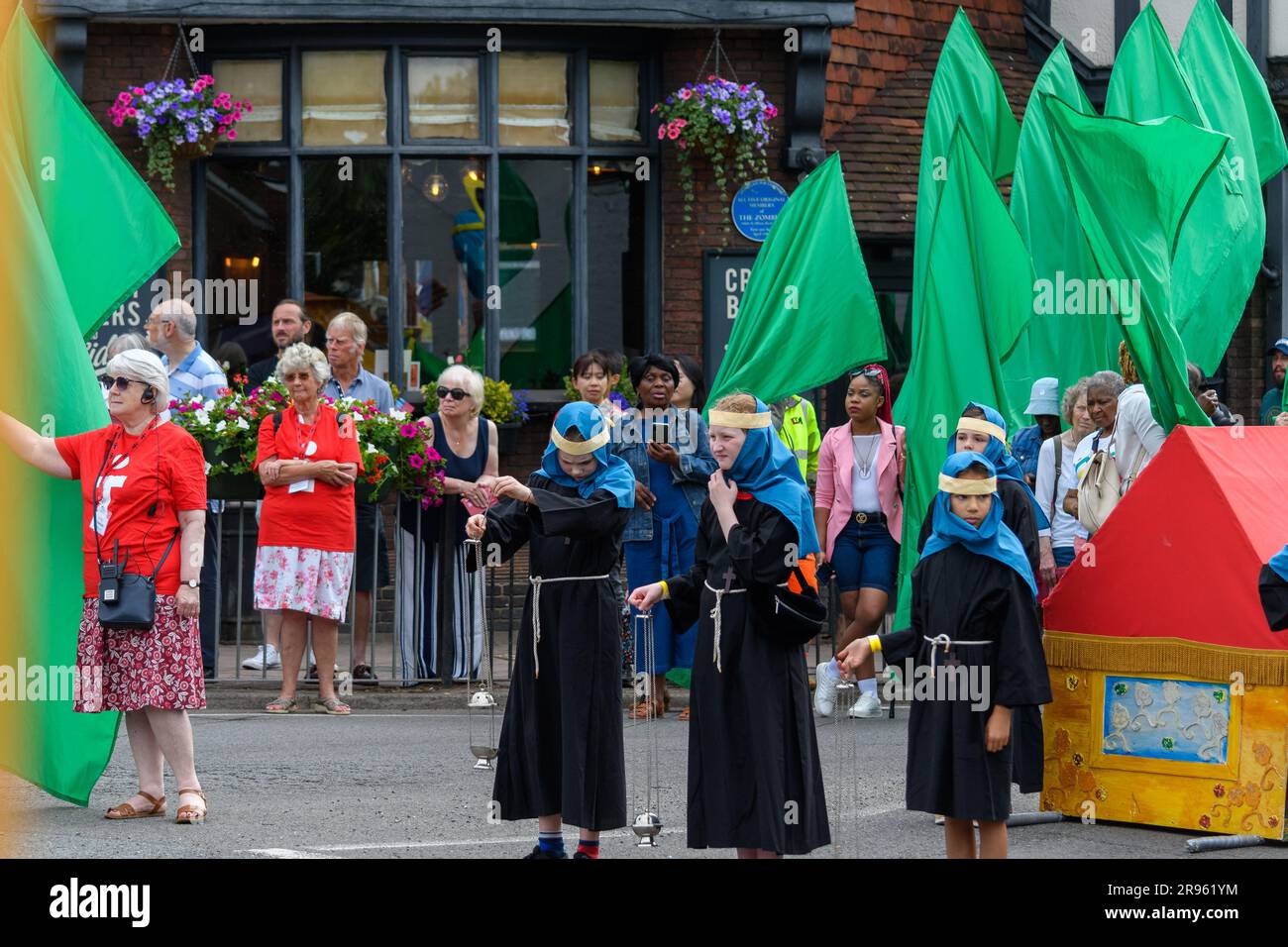 St Albans, UK, 24th June 2023, Alban Pilgrimage, a magnificent ...