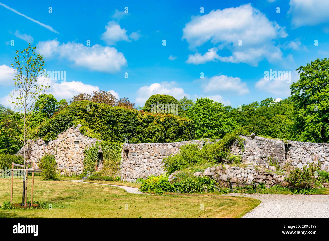 GYLLEBO, SWEDEN - MAY 28, 2023: The old Gyllebo castle ruin in the ...