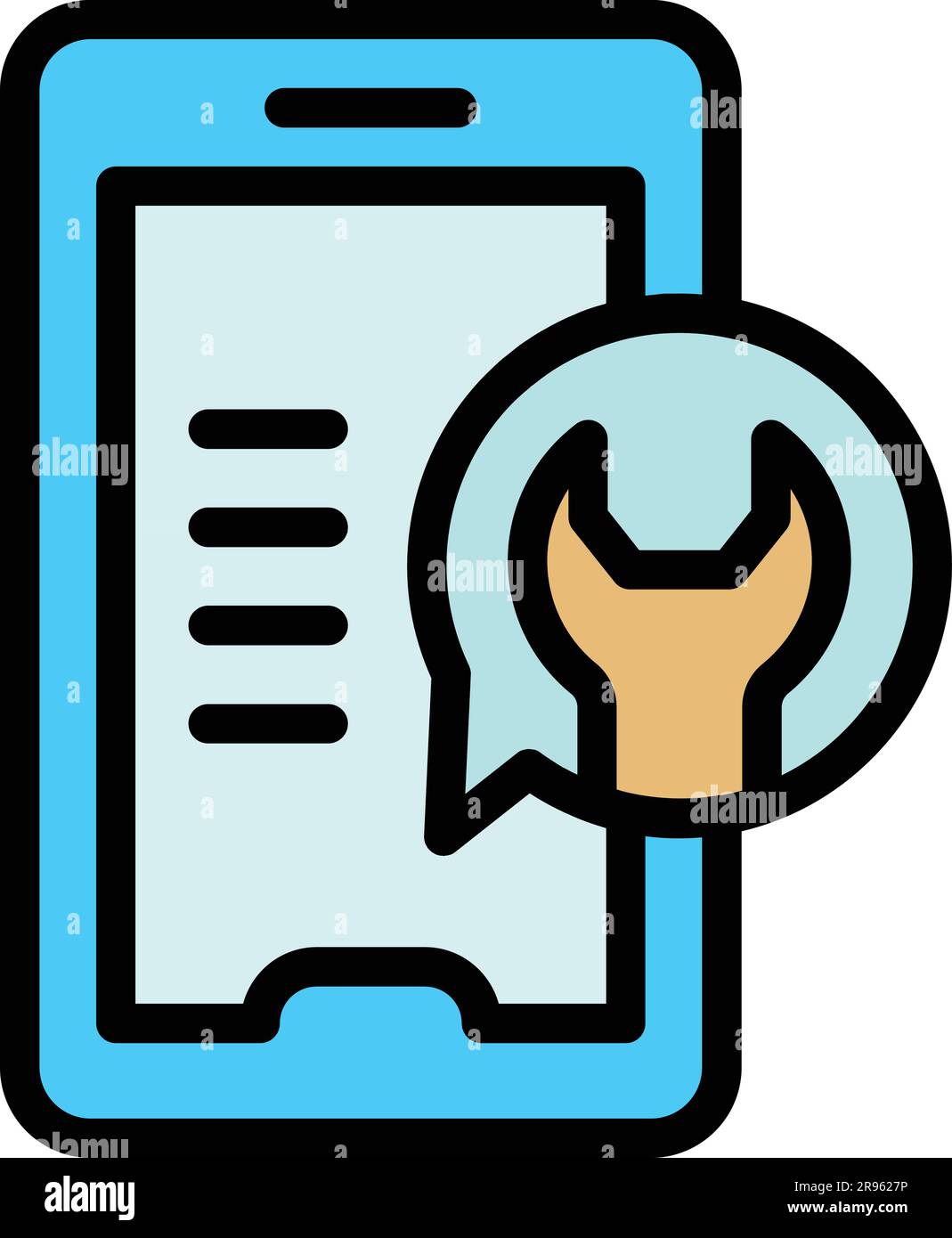 Repair order service icon. Outline Repair order service vector icon for ...