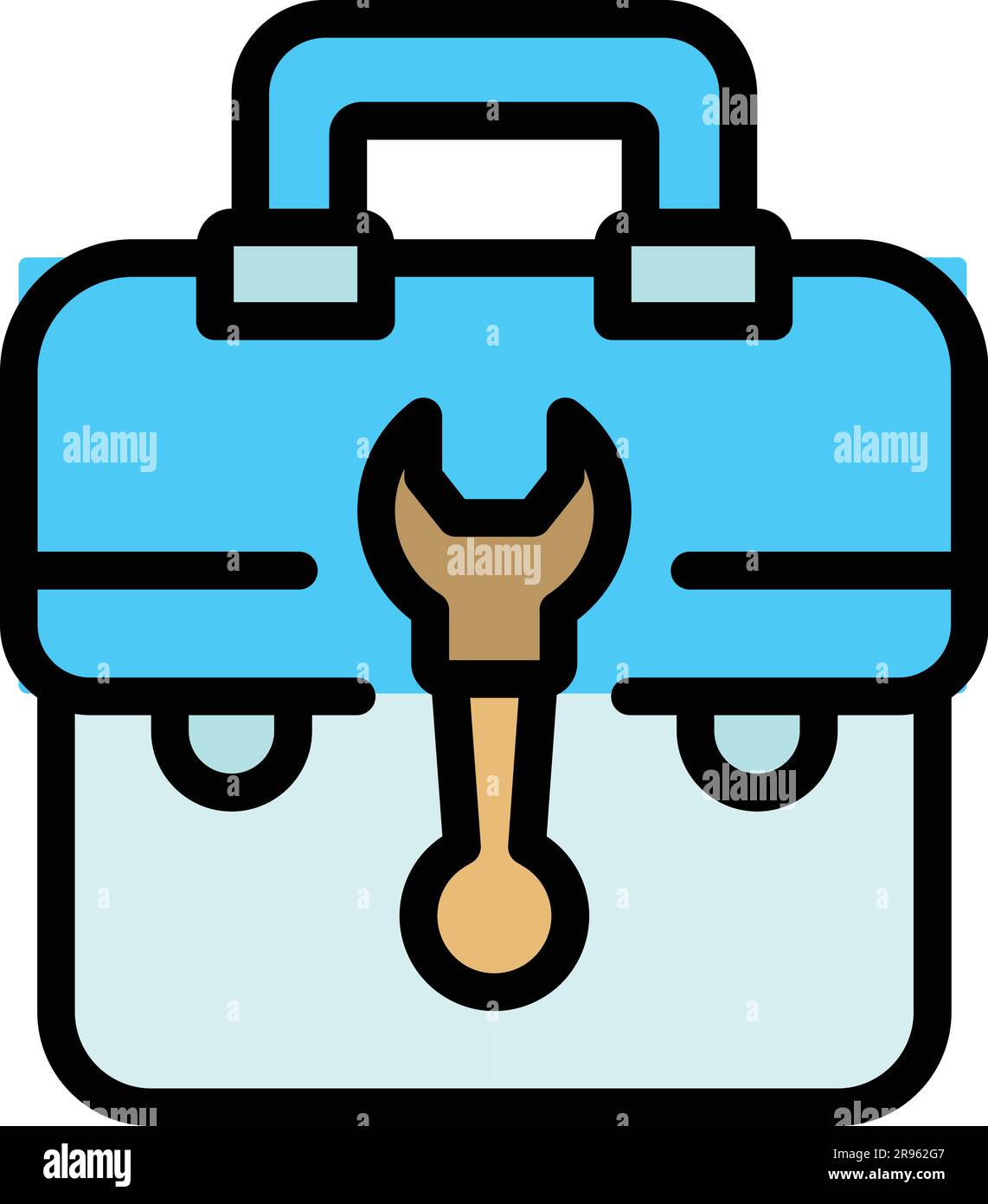 Repair service suitcase icon. Outline Repair service suitcase vector ...