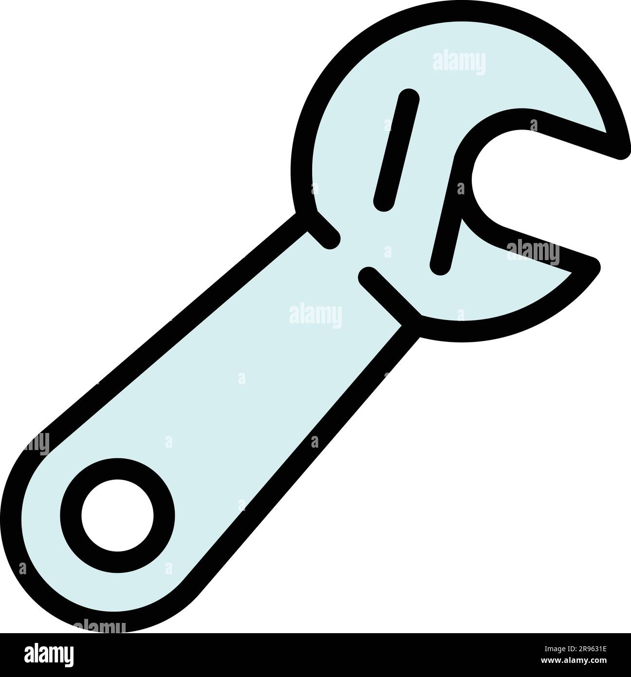 Repair wrench icon. Outline Repair wrench vector icon for web design ...
