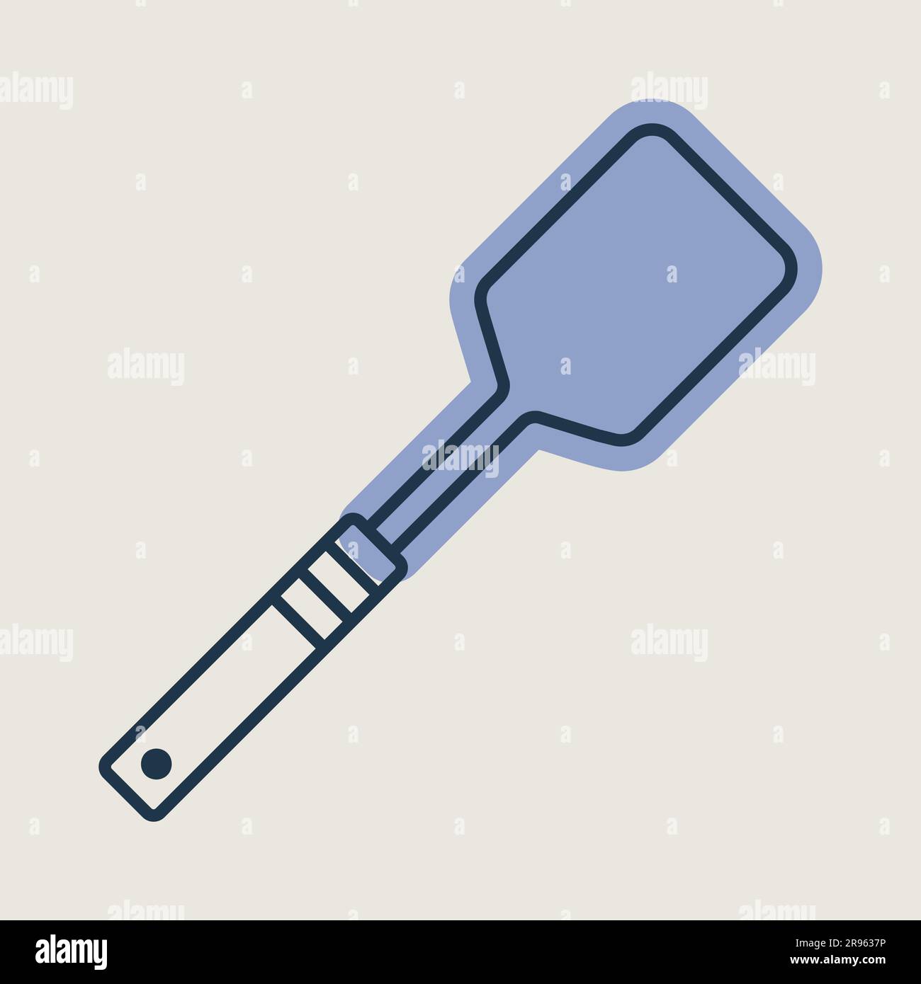 Kitchen spatula vector isolated icon. Kitchen appliances. Graph symbol ...