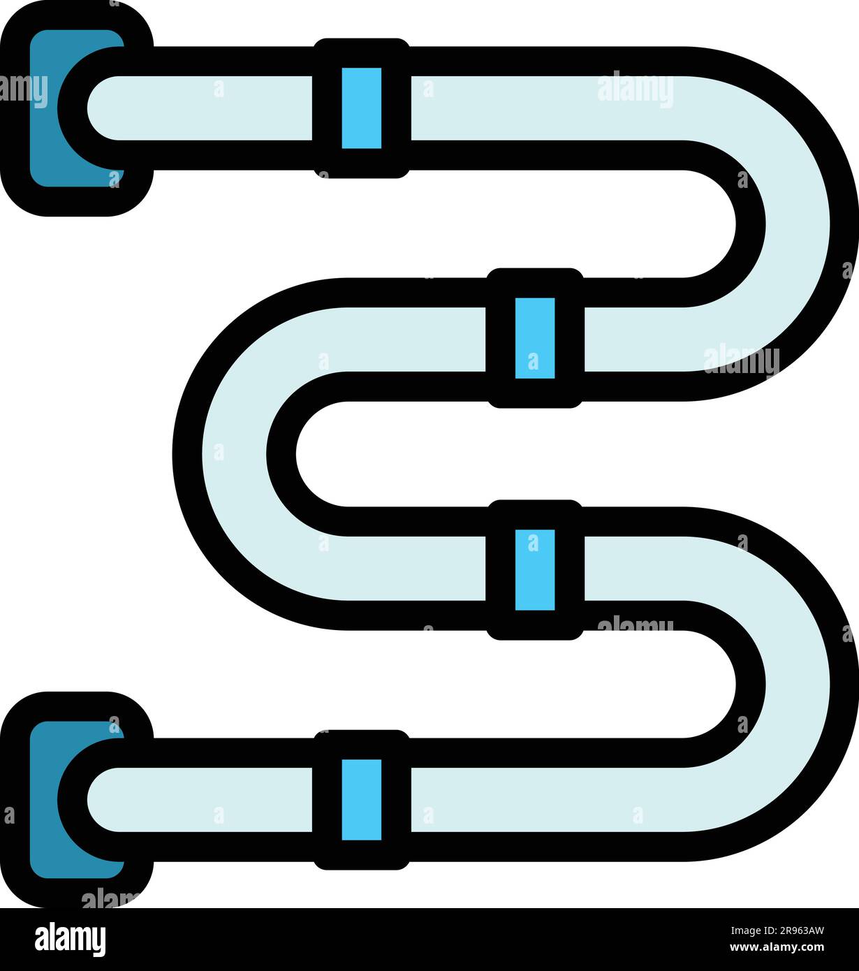 Pipe fitting icon. Outline Pipe fitting vector icon for web design ...