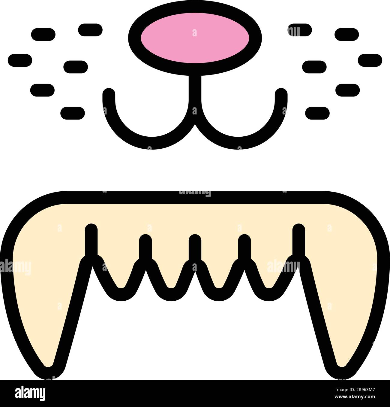Cat tooth care icon. Outline Cat tooth care vector icon for web design ...