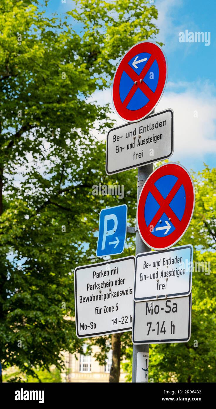 Traffic Signs, Sign Forest, Berlin, Germany Stock Photo - Alamy