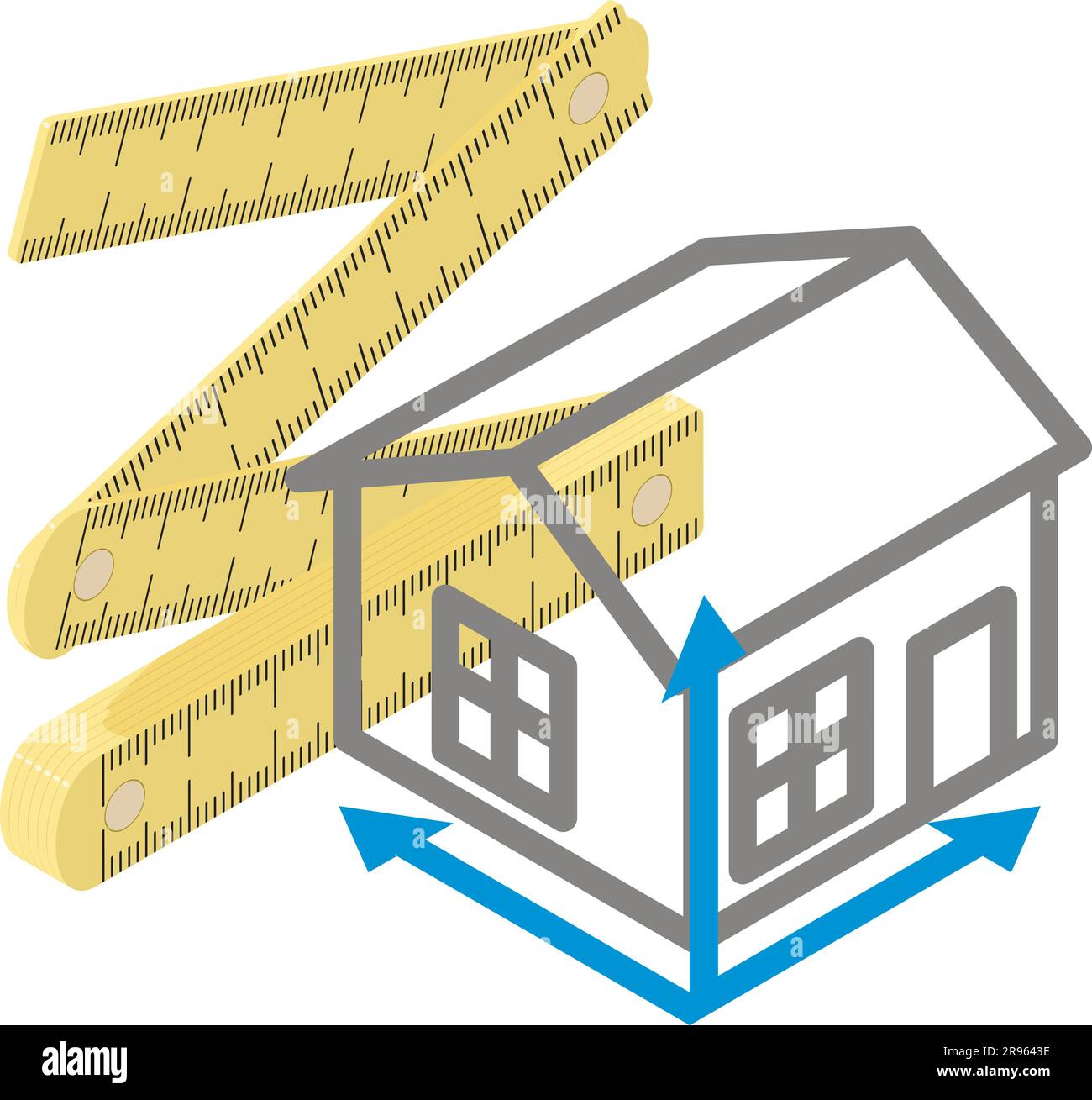 Construction project icon isometric vector. House projection and ...