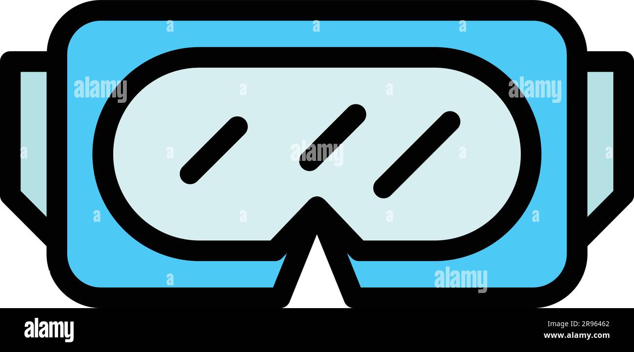 Explore virtual goggles icon. Outline Explore virtual goggles vector ...