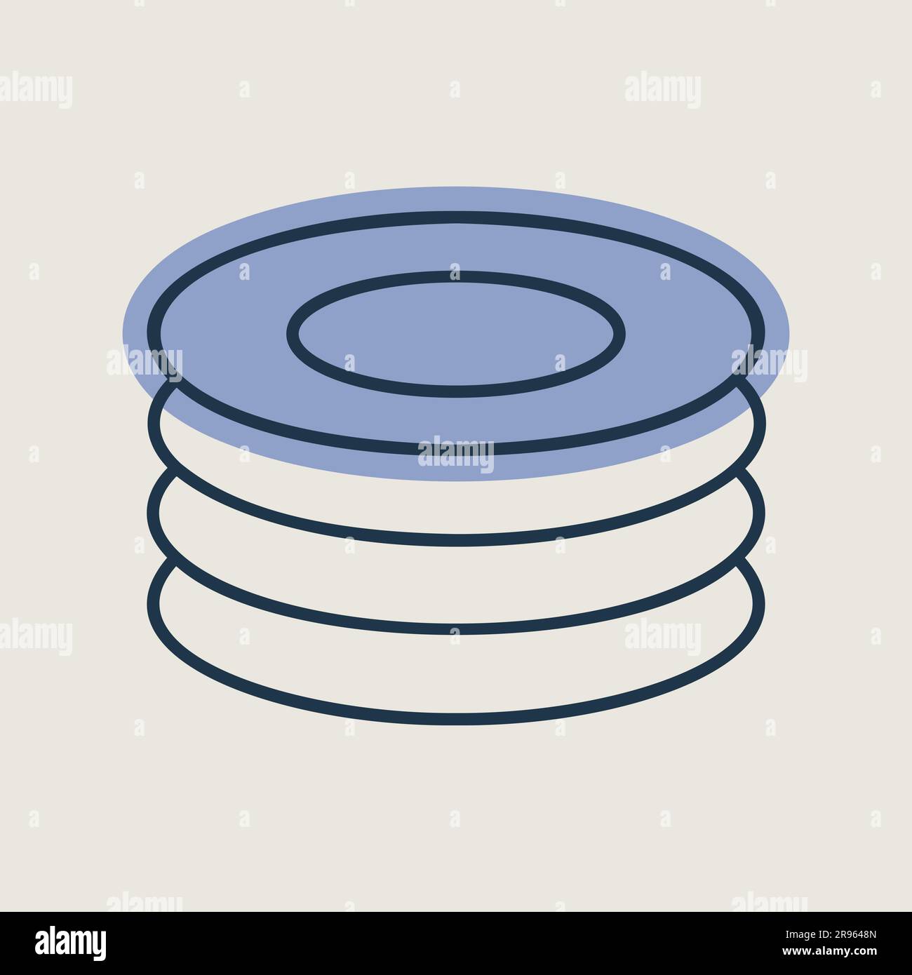 Plates, dishes vector icon. Kitchen appliance. Graph symbol for cooking ...