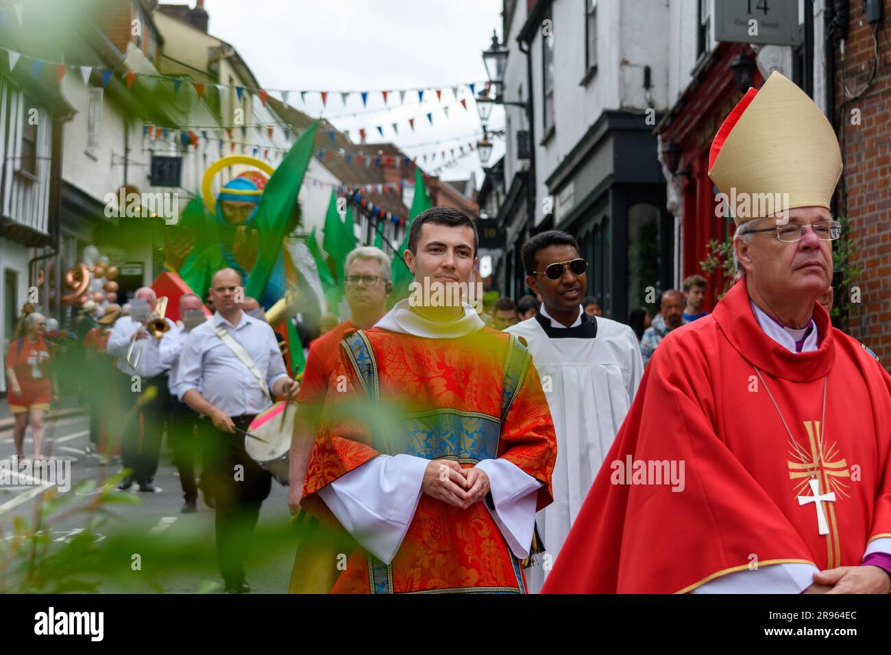 St Albans, UK, 24th June 2023, Alban Pilgrimage, a magnificent ...