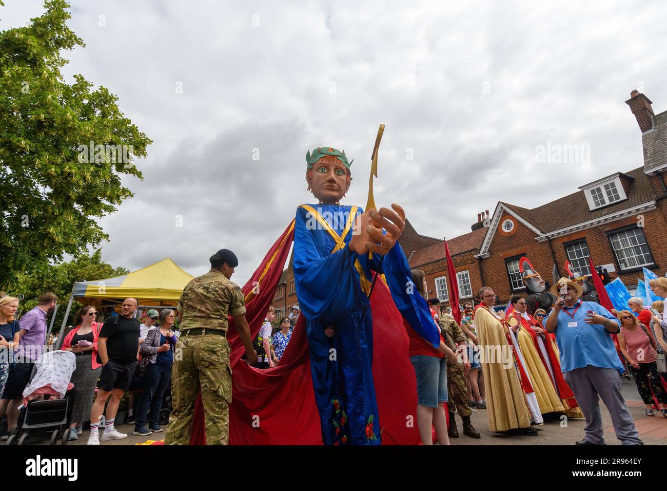 St Albans, UK, 24th June 2023, Alban Pilgrimage, a magnificent ...