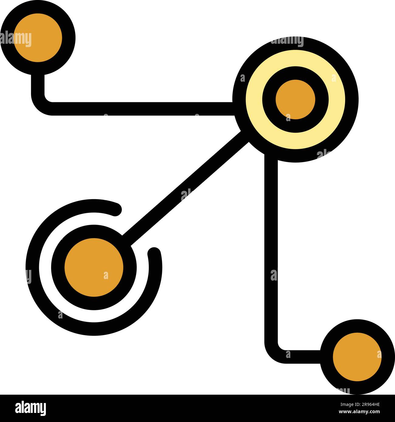 Scheme trust relationship icon. Outline Scheme trust relationship ...
