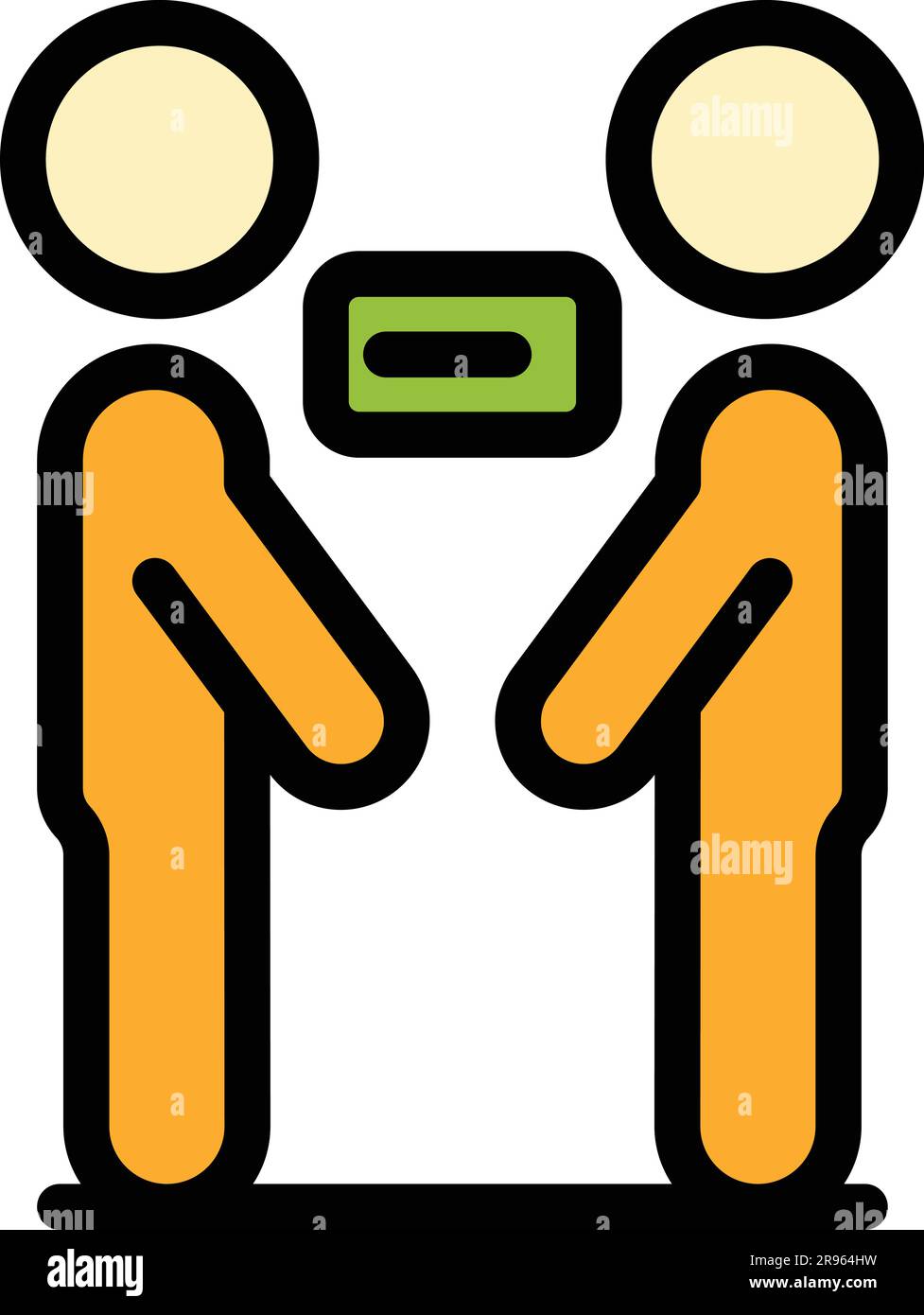 Colleague icon. Outline Colleague vector icon for web design isolated ...