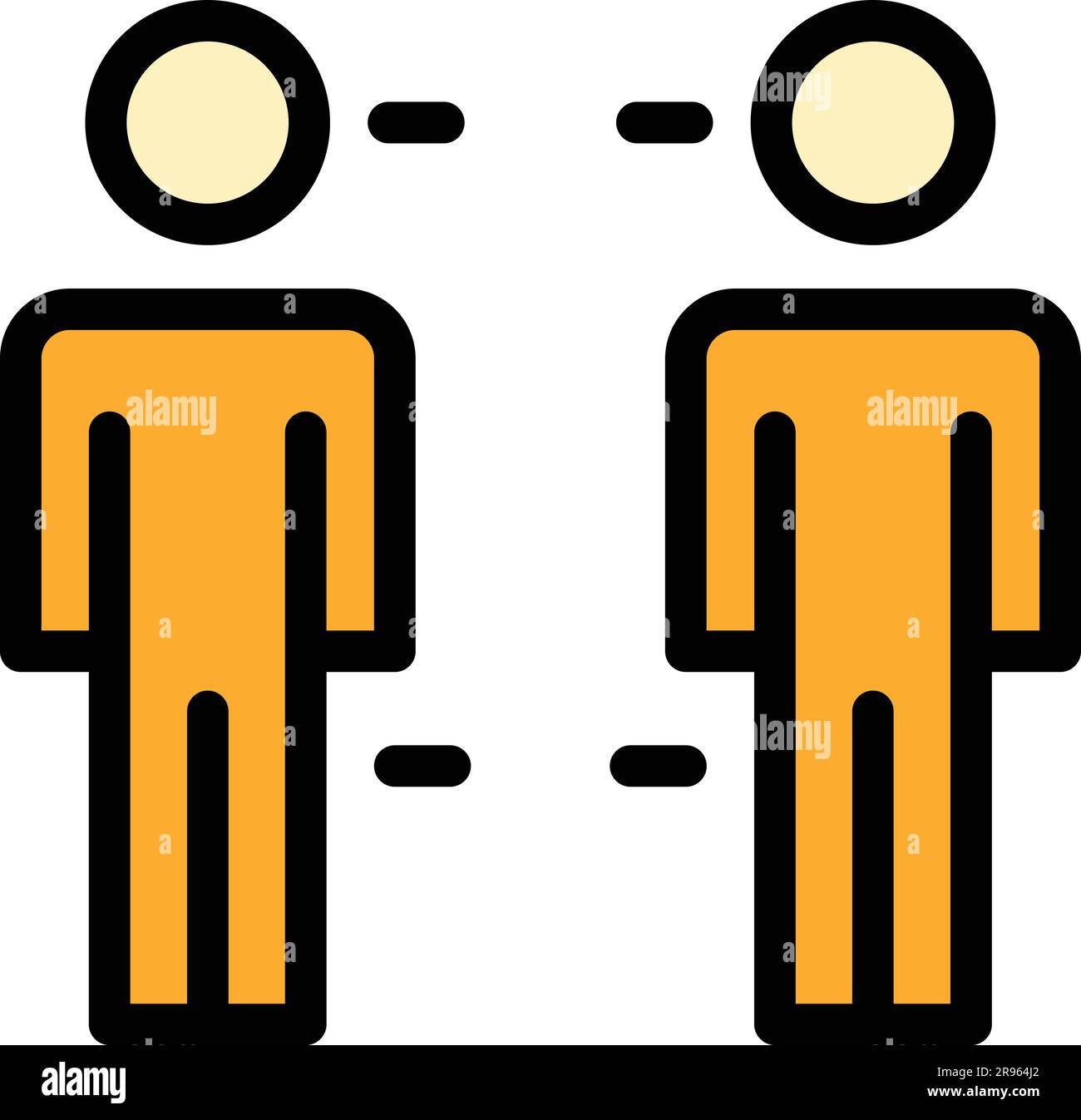 Colleague relation icon. Outline Colleague relation vector icon for web ...