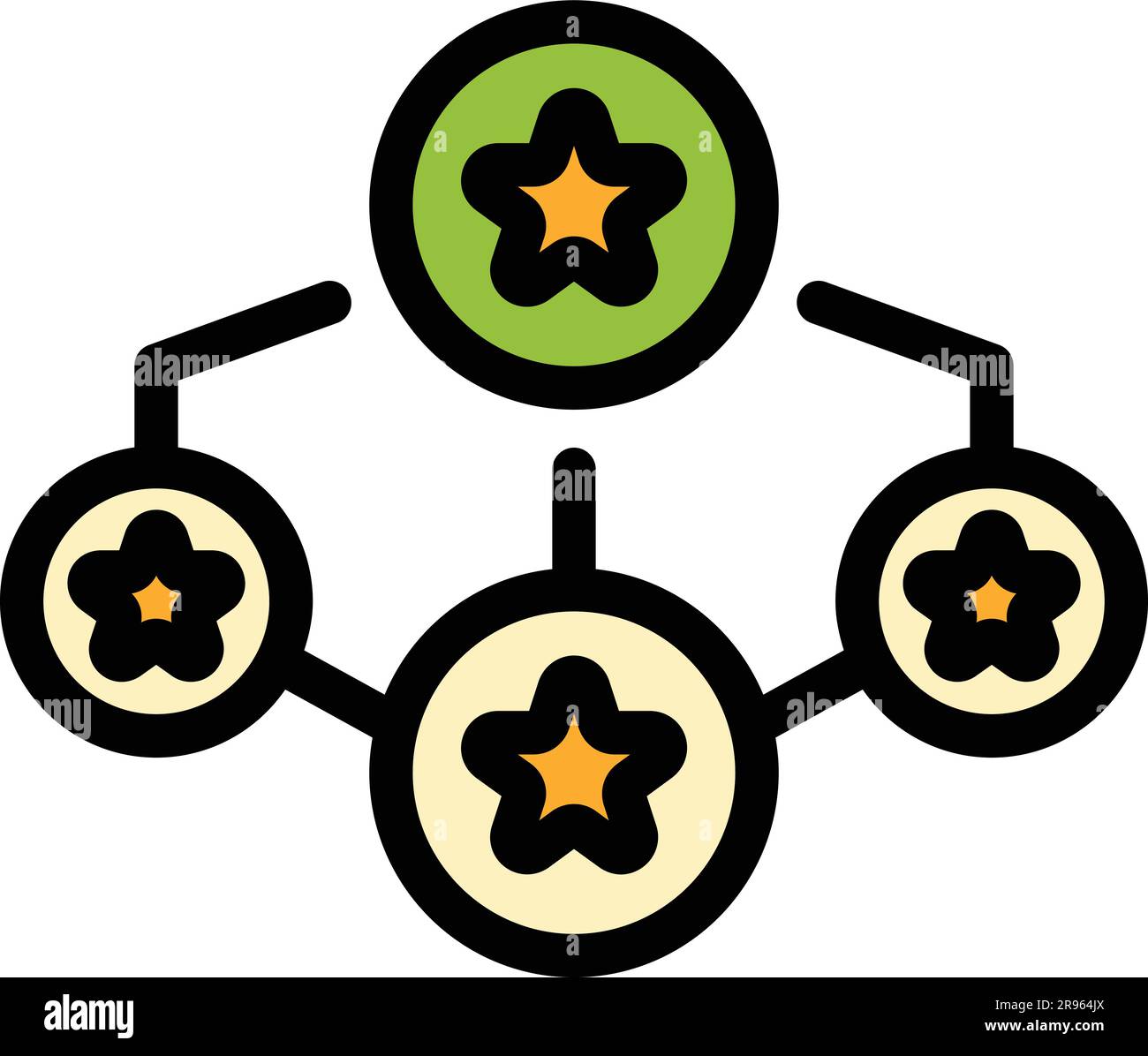 Colleague scheme icon. Outline Colleague scheme vector icon for web ...