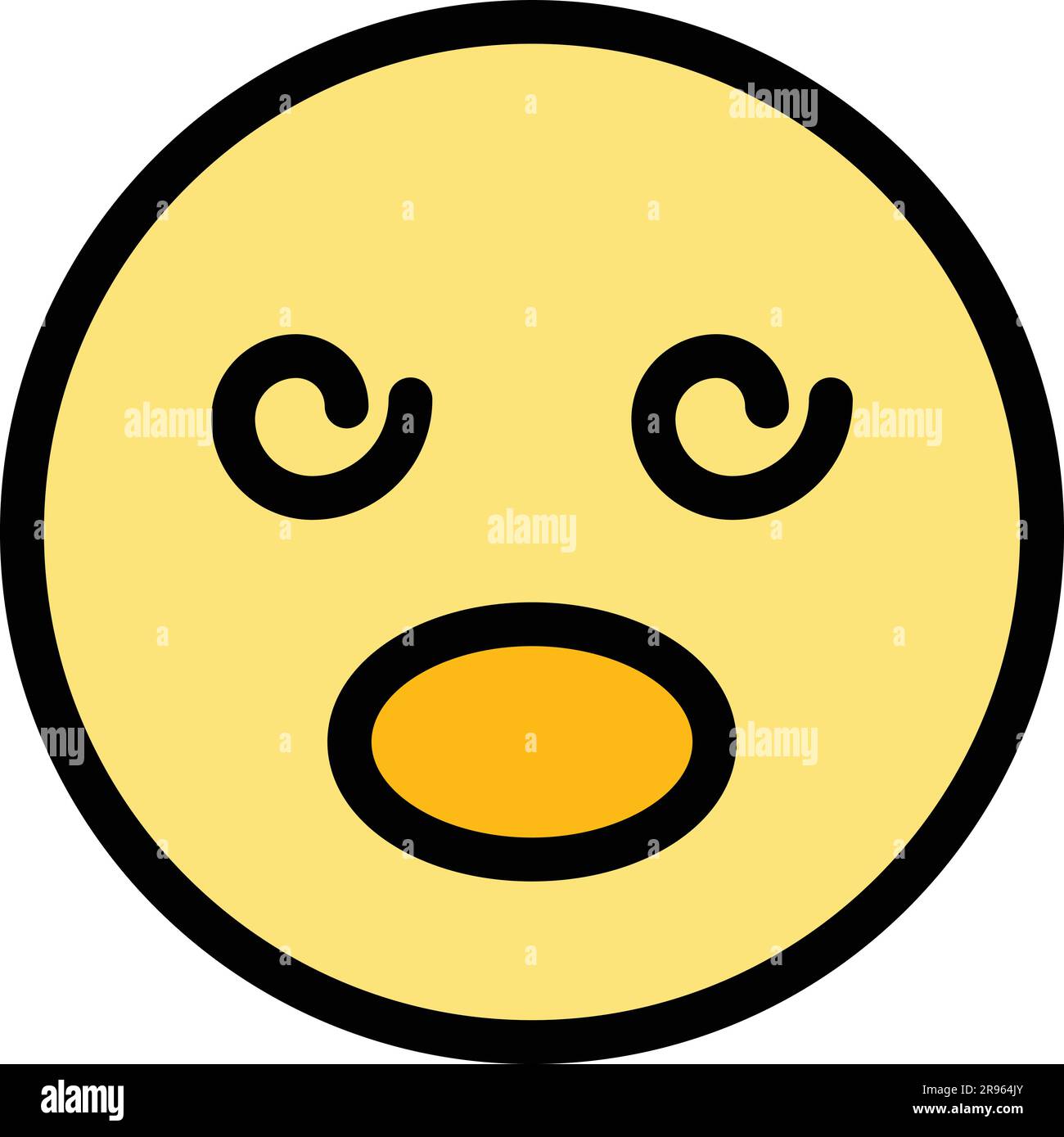 Suffering face icon. Outline Suffering face vector icon for web design ...