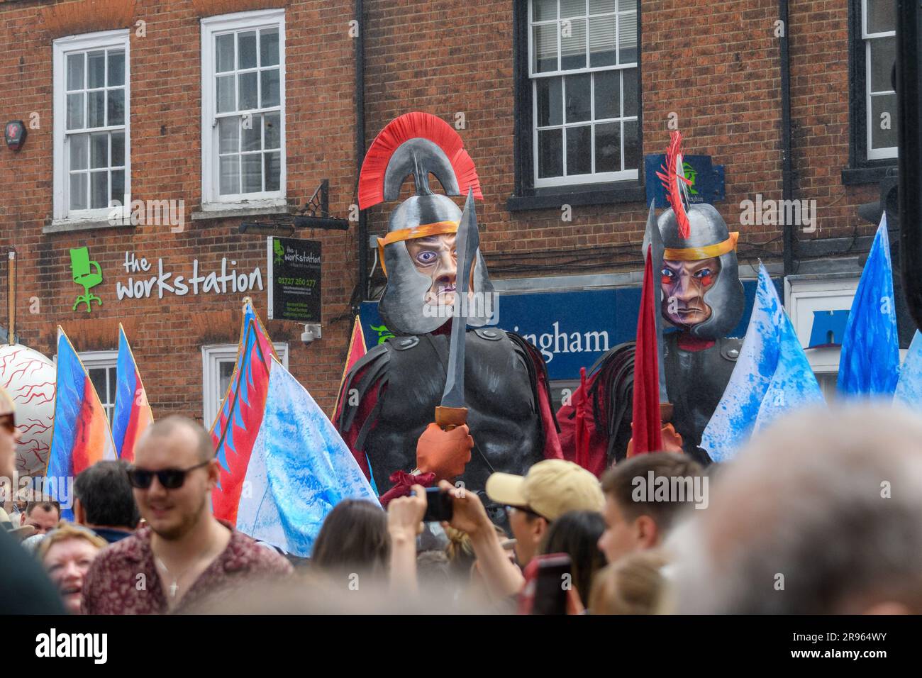 St Albans, UK, 24th June 2023, Alban Pilgrimage, a magnificent ...