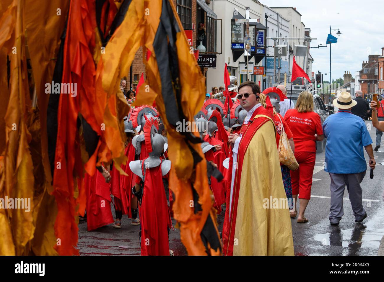 St Albans, UK, 24th June 2023, Alban Pilgrimage, a magnificent ...