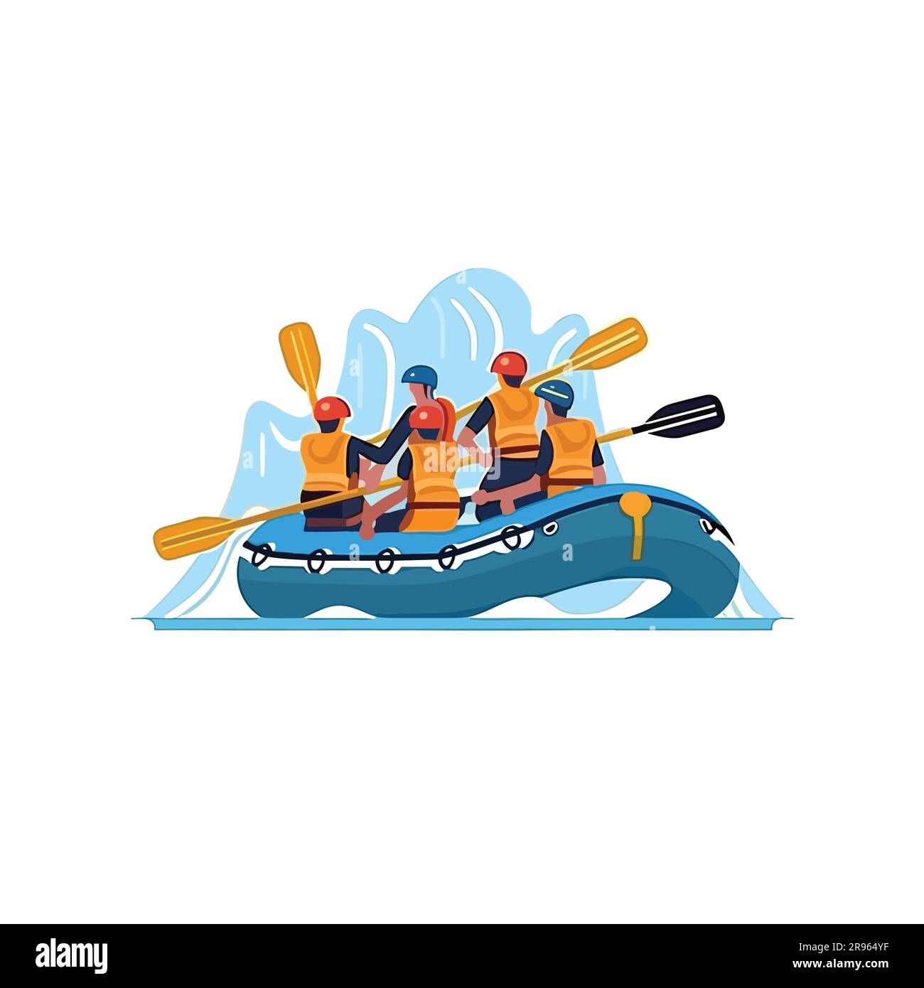 White water rafting Stock Vector Images - Alamy