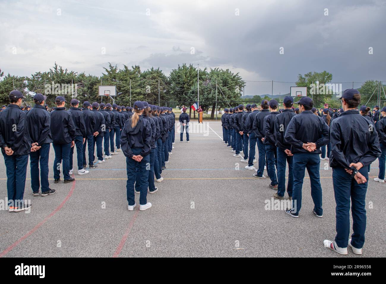 Attendees take part during the ceremony. 168 young people come together ...