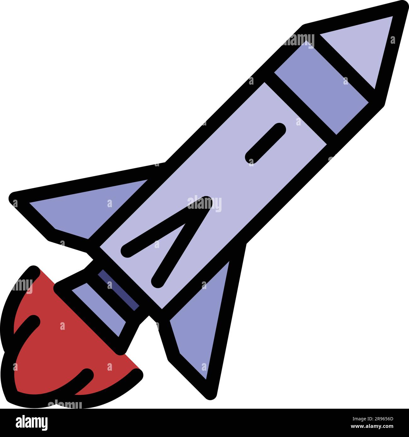 Galaxy rocket icon. Outline Galaxy rocket vector icon for web design ...