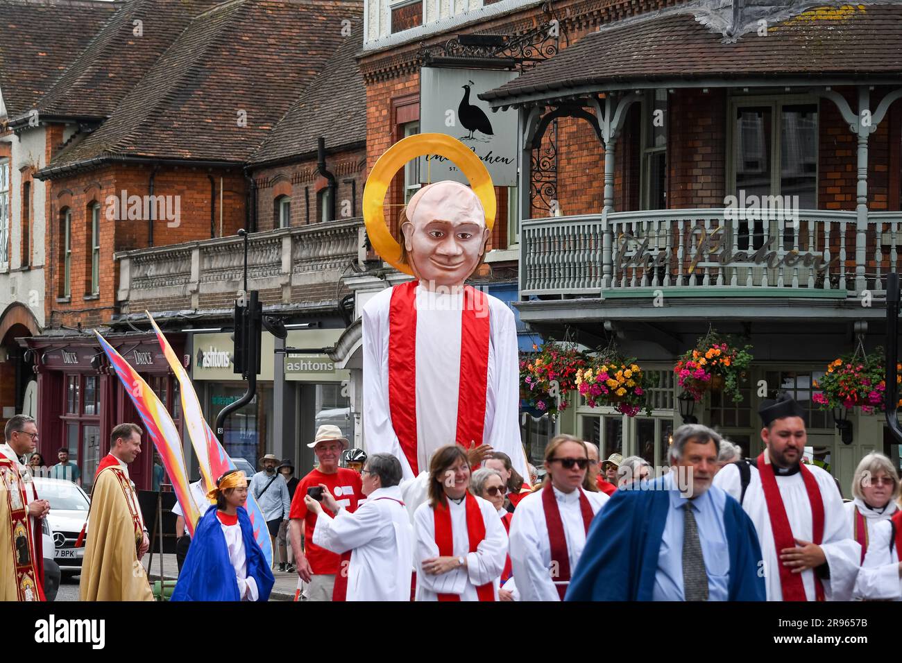 St Albans, UK, 24th June 2023, Alban Pilgrimage, a magnificent ...
