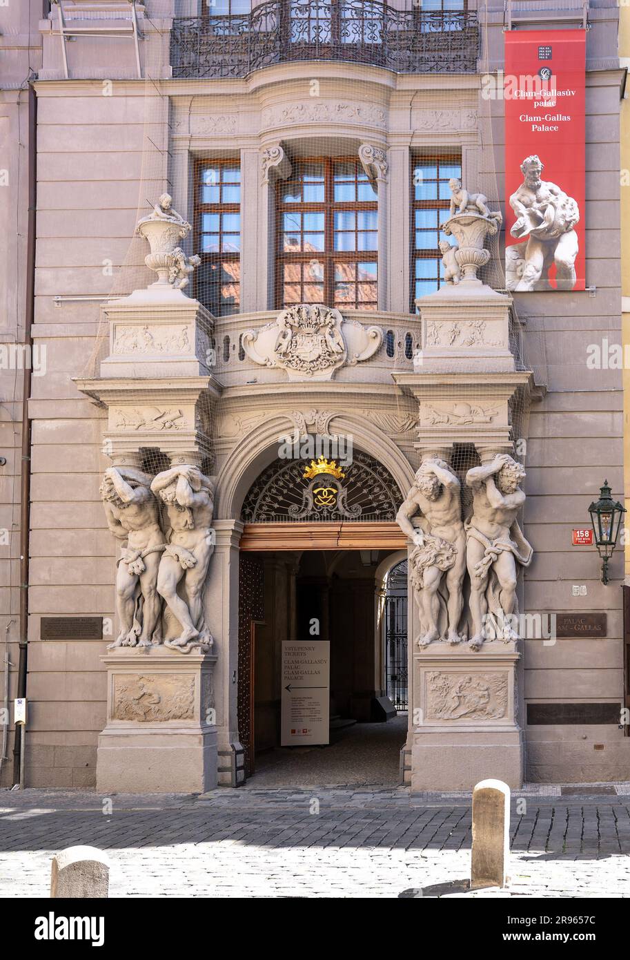 Prague, Bohemia – CZ – June 4, 2023 A view of the Clam-Gallas Palace ...