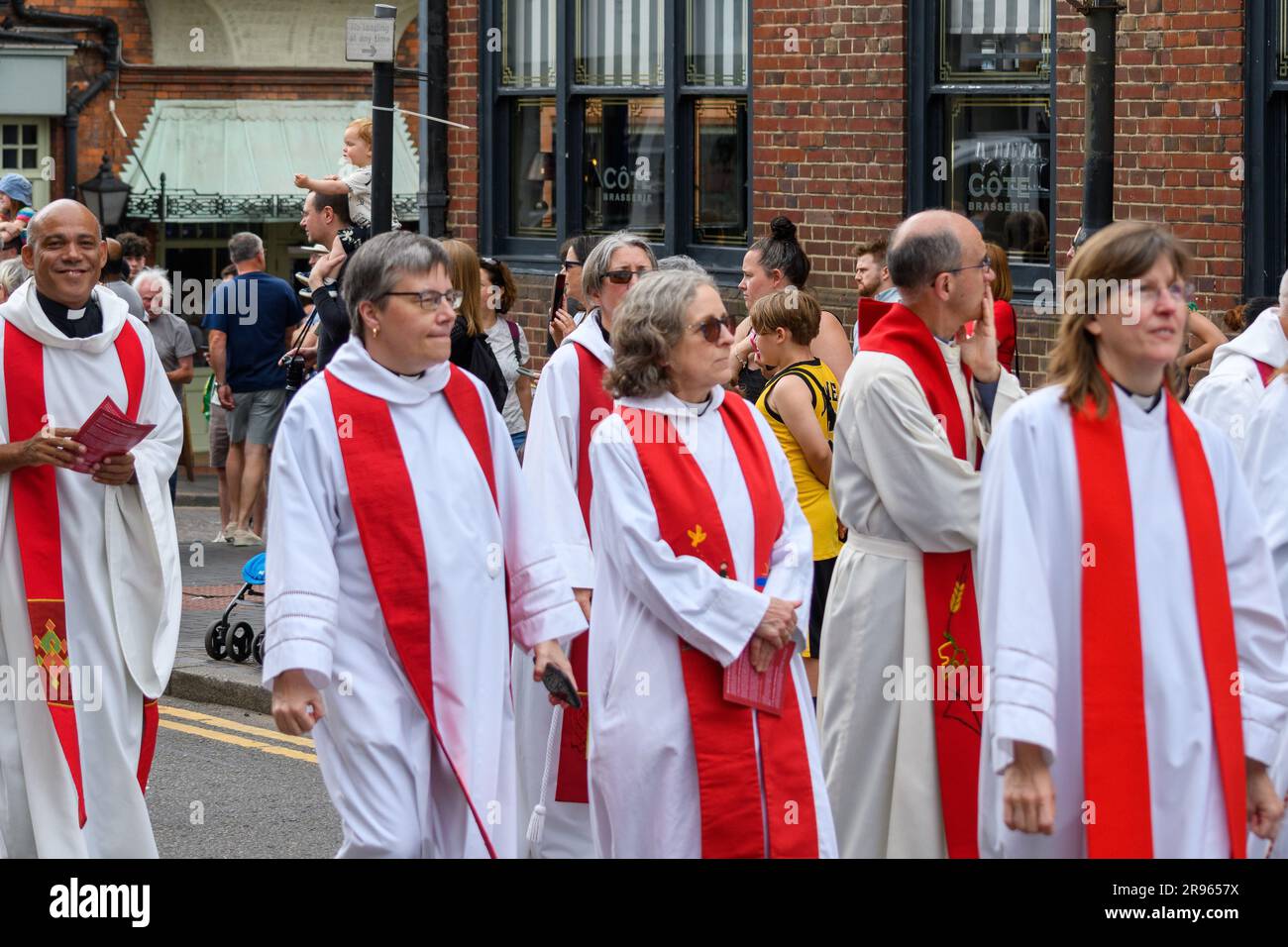 St Albans, UK, 24th June 2023, Alban Pilgrimage, a magnificent ...