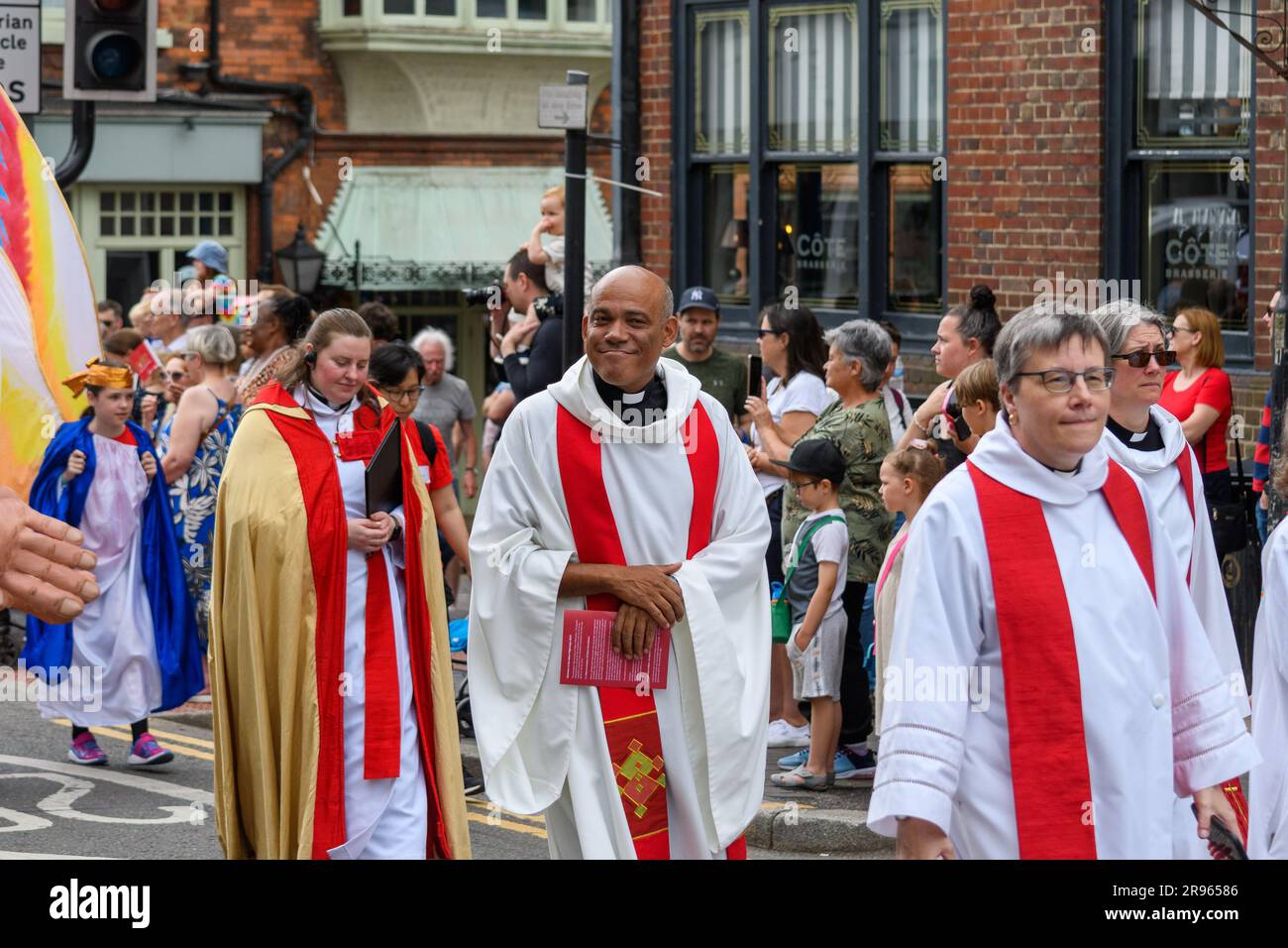 St Albans, UK, 24th June 2023, Alban Pilgrimage, a magnificent ...