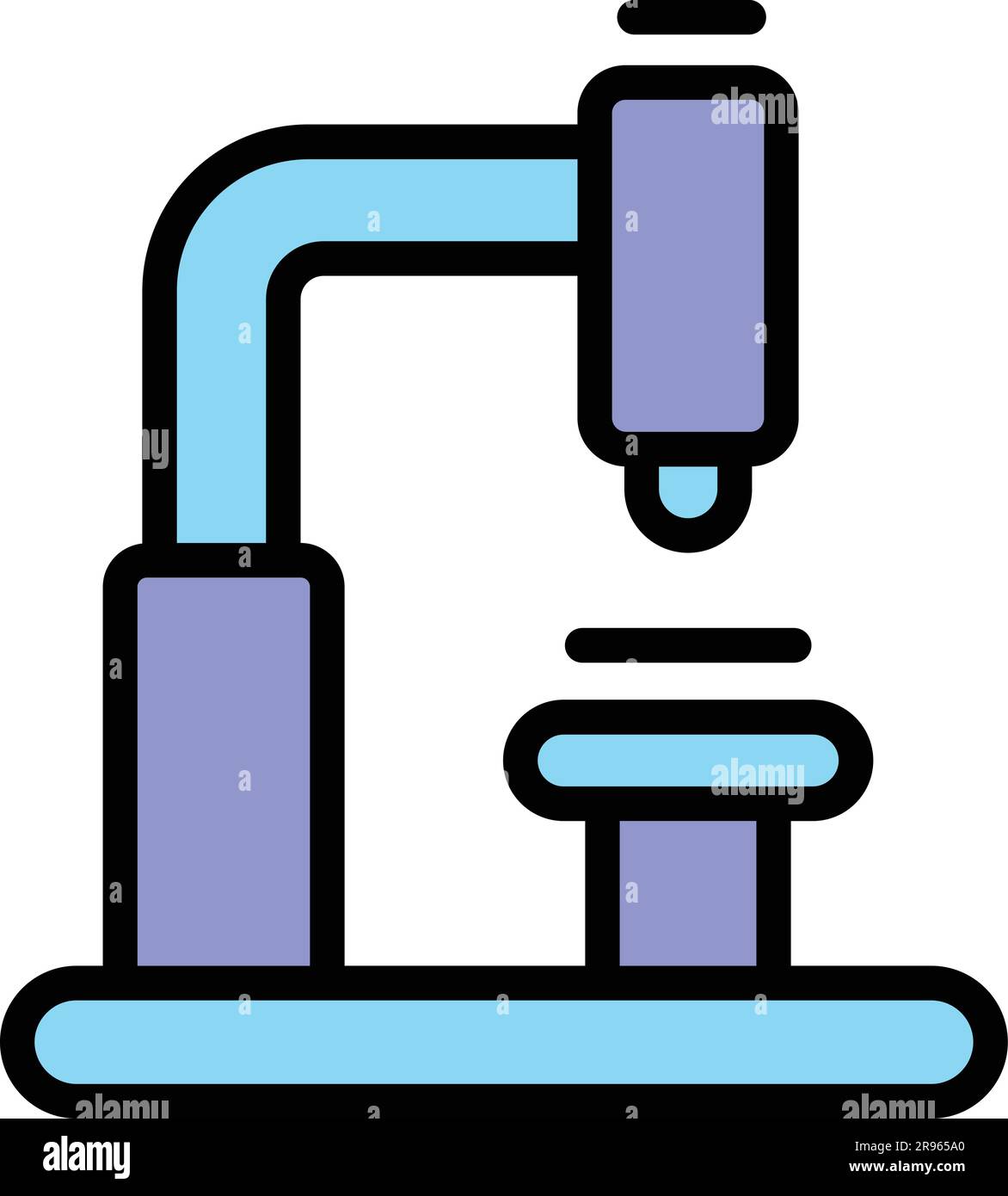 Veterinary clinic microscope icon. Outline Veterinary clinic microscope ...